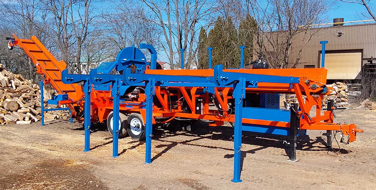 40T Firewood Processor For Sale Wood Splitting Machine Factory ...